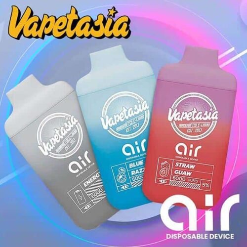 VAPETASIA X AIR STRAW GUAW 6000 PUFFS 5% - Dr Vaper